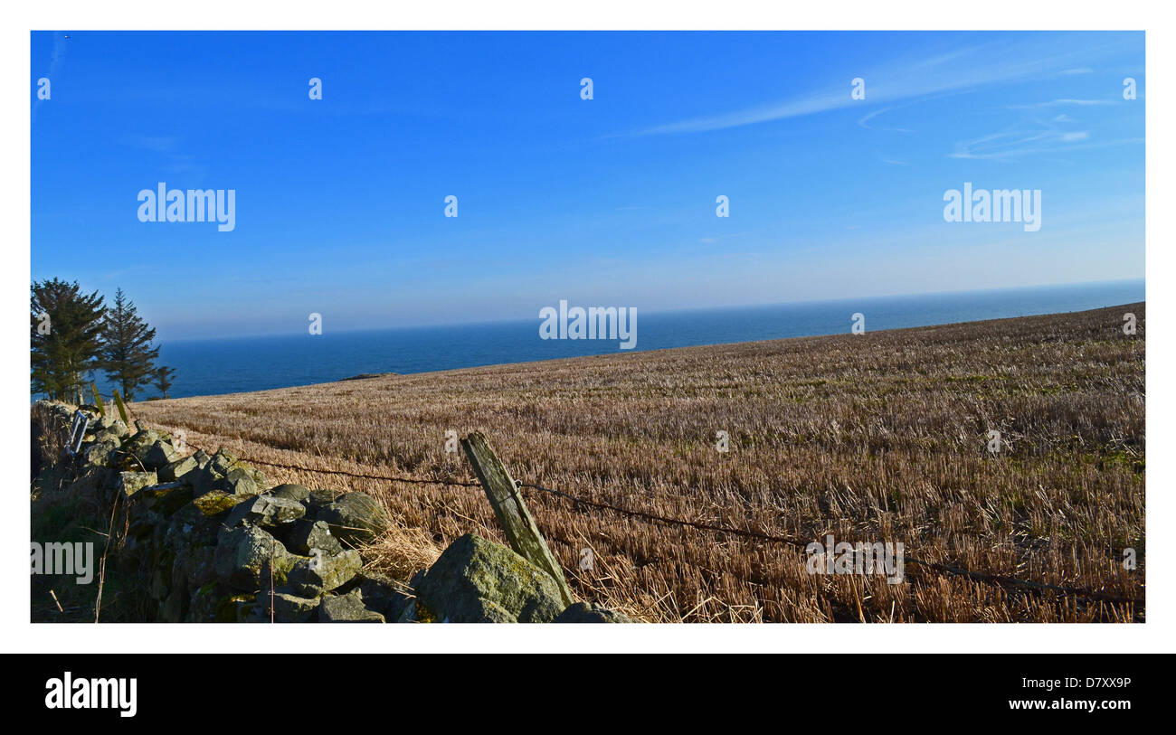 Old Portlethen, surrounding fields Stock Photo - Alamy
