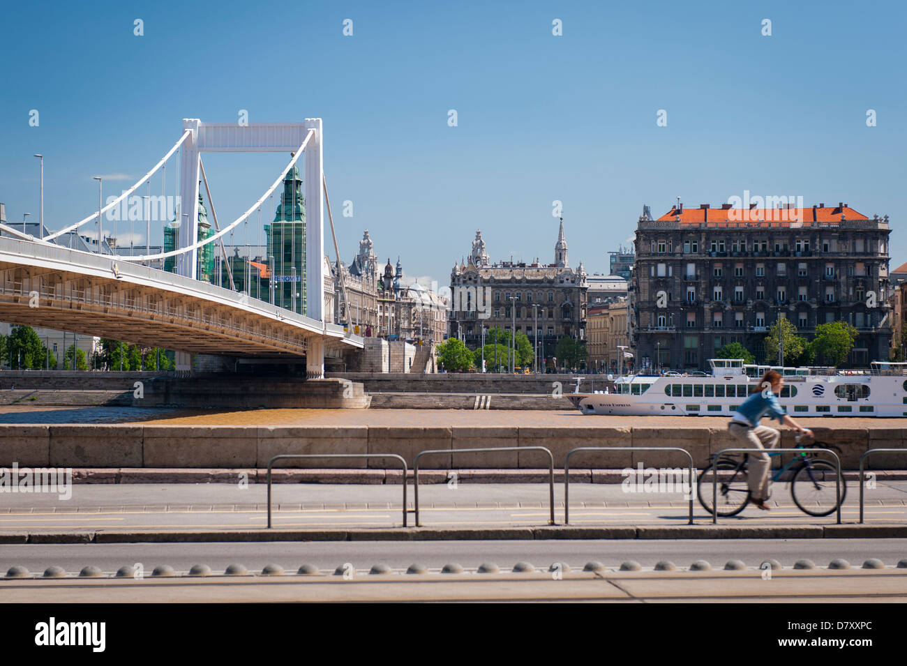 Budapest Hungary Elizabeth Bridge Erzsebet Hid 1903 once longest ...