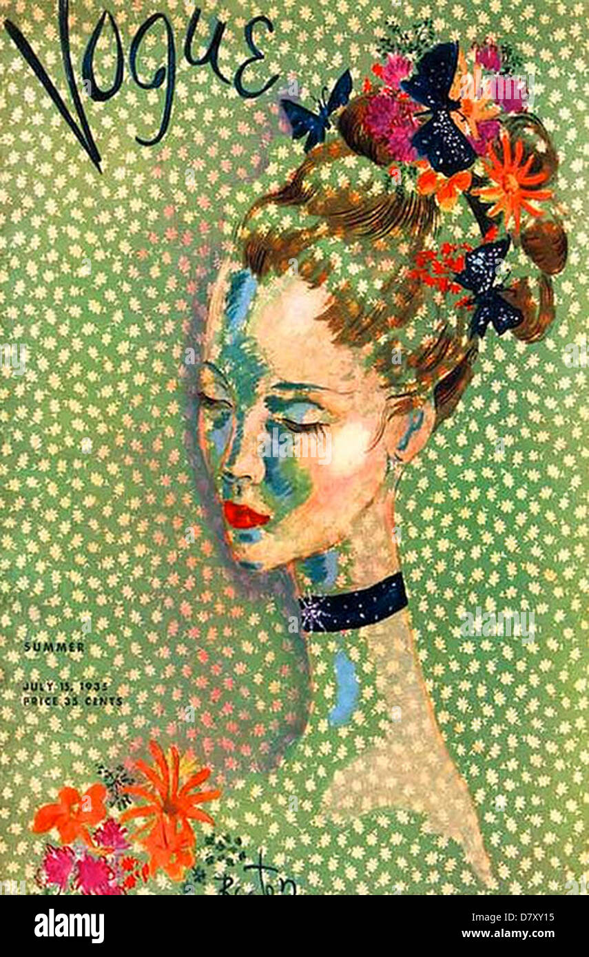 1935 vogue cover hi-res stock photography and images - Alamy