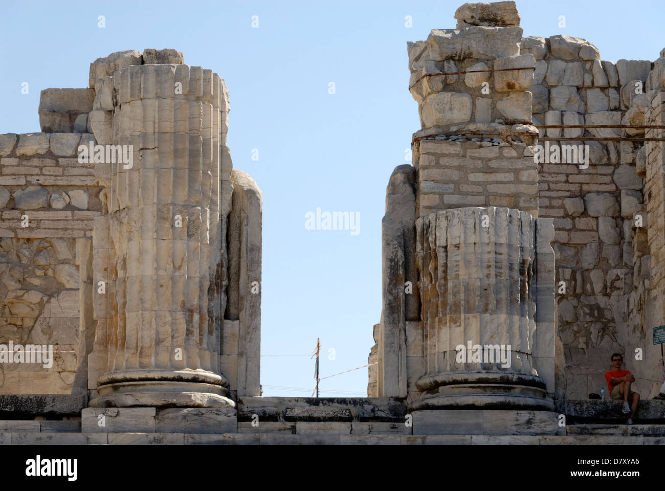 Didyma. Turkey. Stairway to the hall of the Oracle from the inner ...