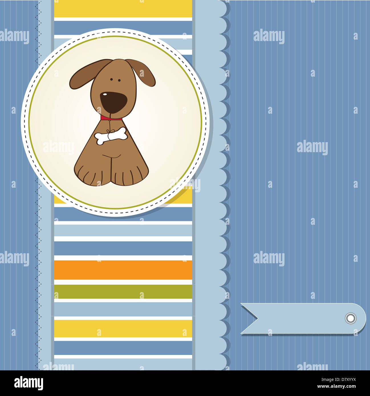 greeting card with dog Stock Photo - Alamy