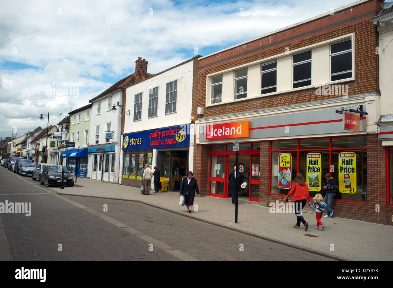 High street and shops UK Stock Photo - Alamy