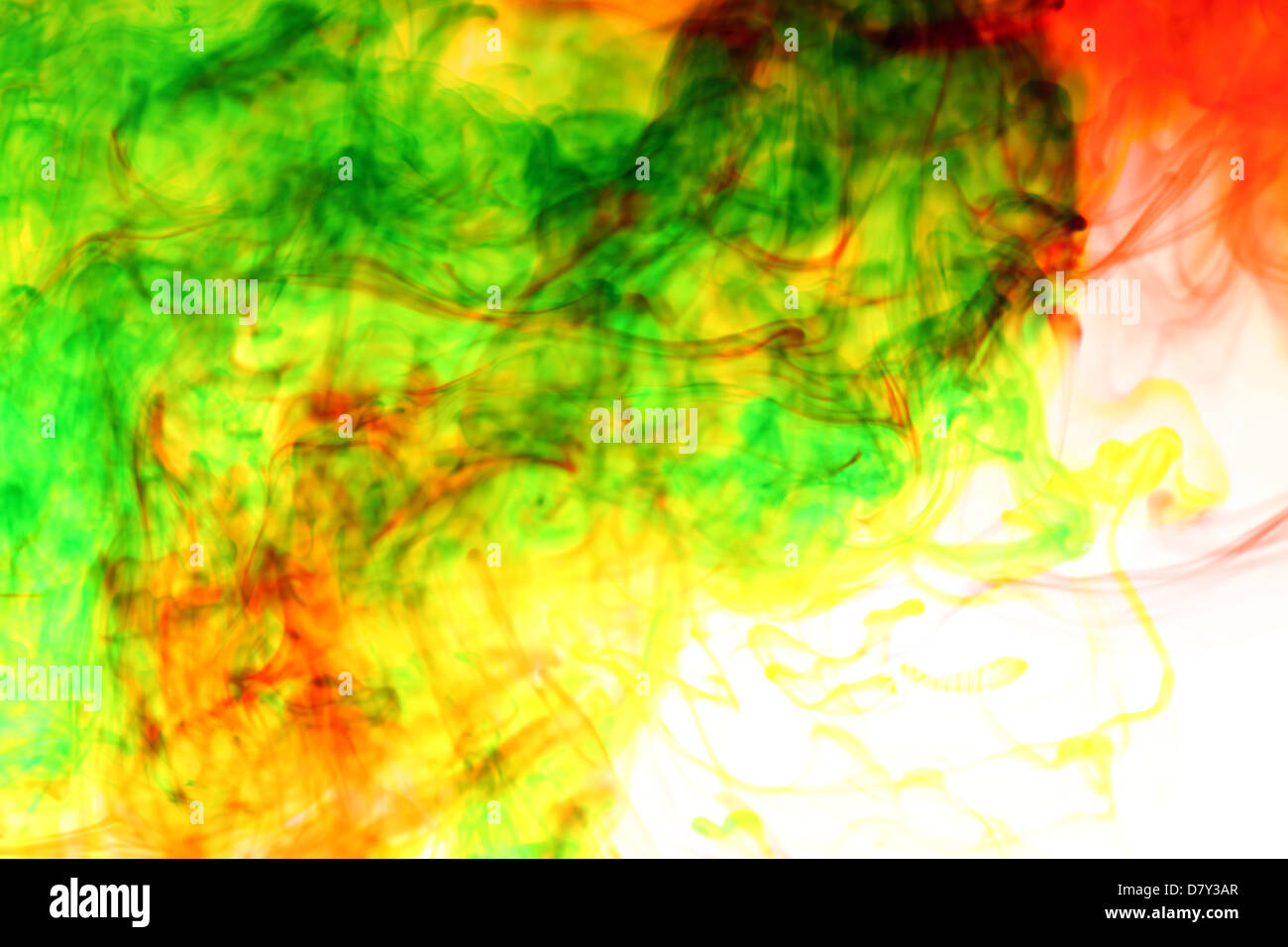 Smoke caused by water color Stock Photo - Alamy