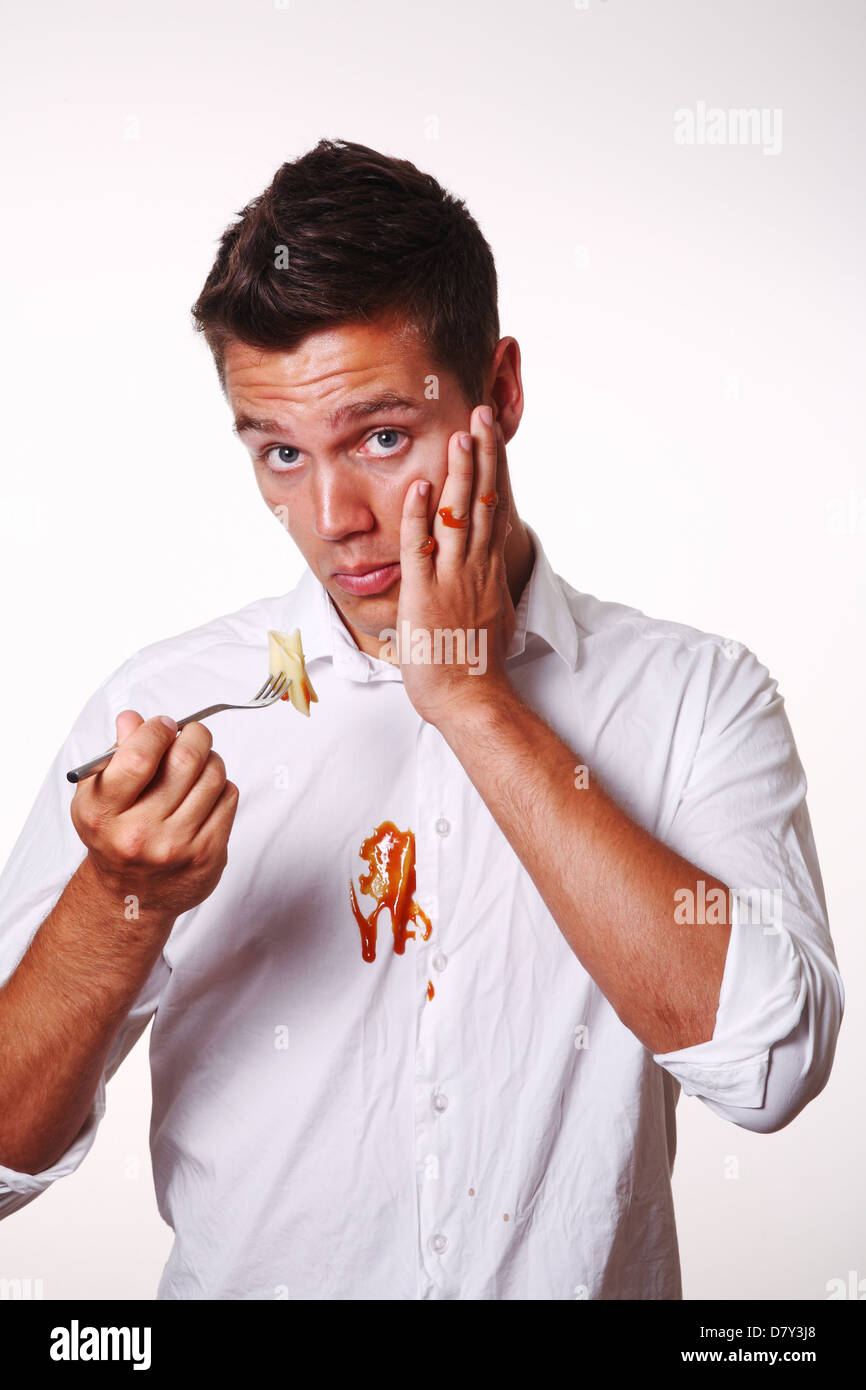 man clean up Stock Photo - Alamy