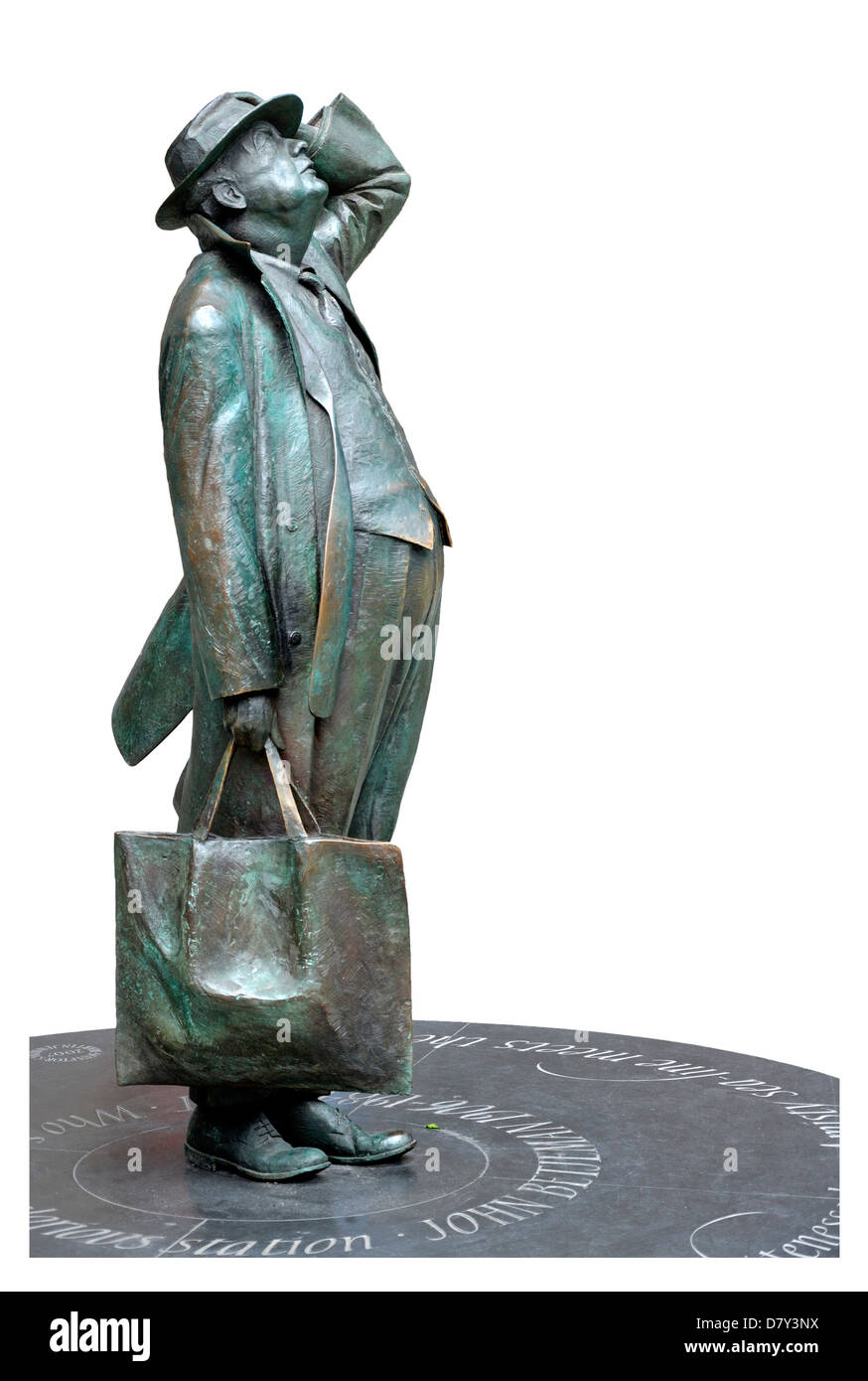 London, England, UK. St Pancras Railway Station. Statue: Sir John ...