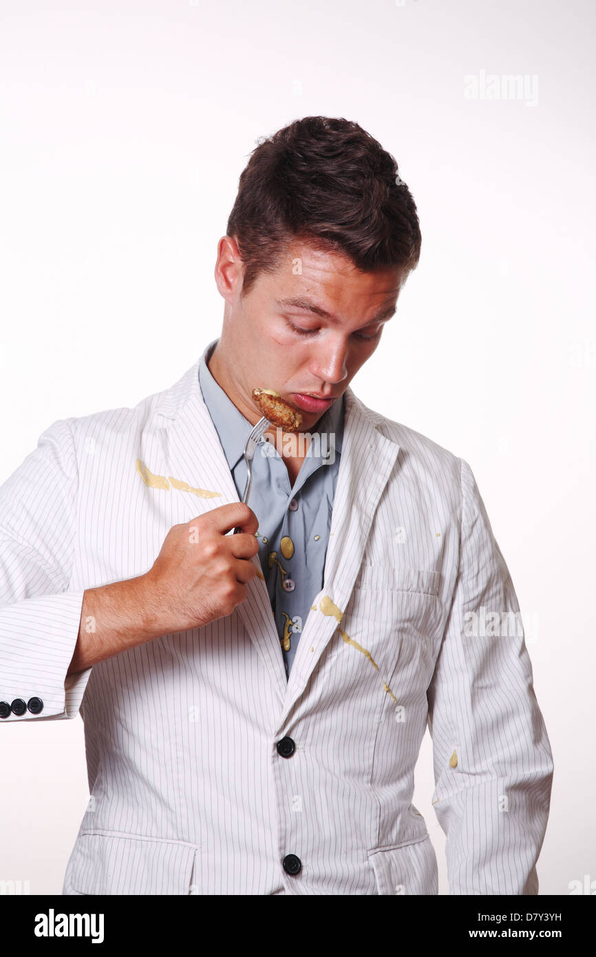 man fast food Stock Photo - Alamy