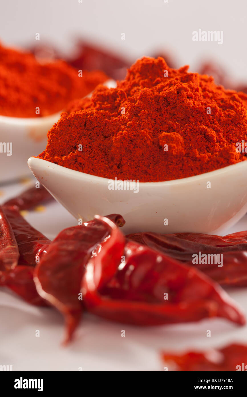 Red Chilly powder Stock Photo - Alamy