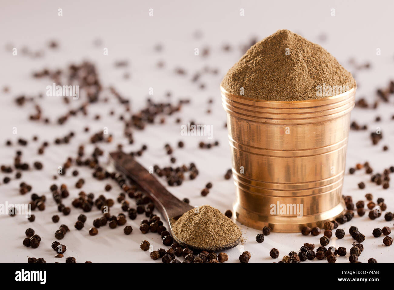 Black Pepper powder Stock Photo - Alamy