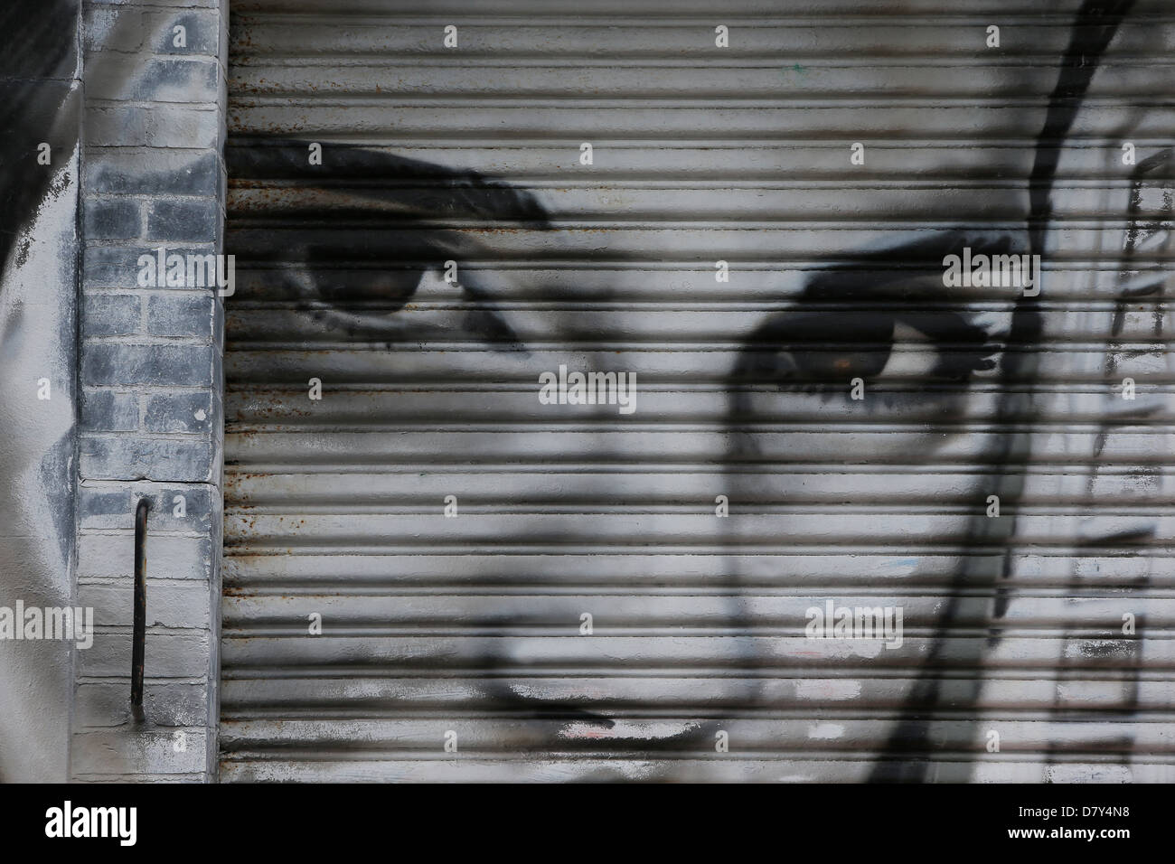 Graffiti Face spray painted on a derelict building Stock Photo - Alamy