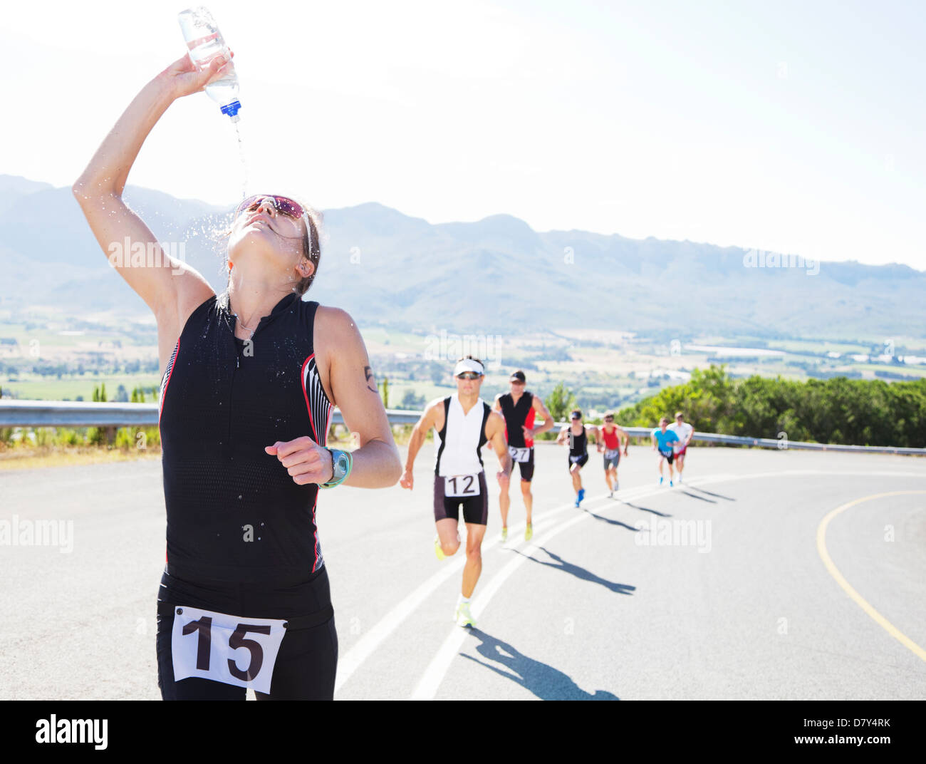 Following street runner hi-res stock photography and images - Alamy