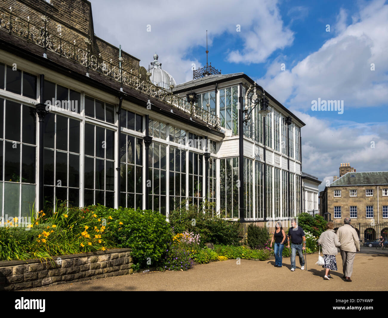 The Victorian gardens and Pavilion buildings in the Spa town of Buxton ...