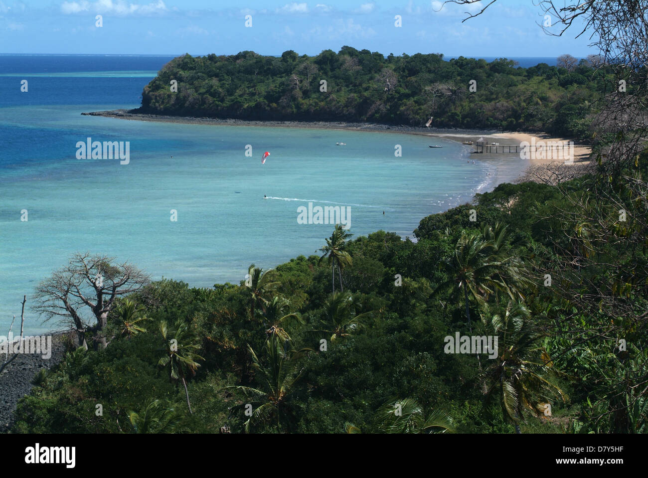 N'gouja beach on Mayotte island, France Stock Photo - Alamy