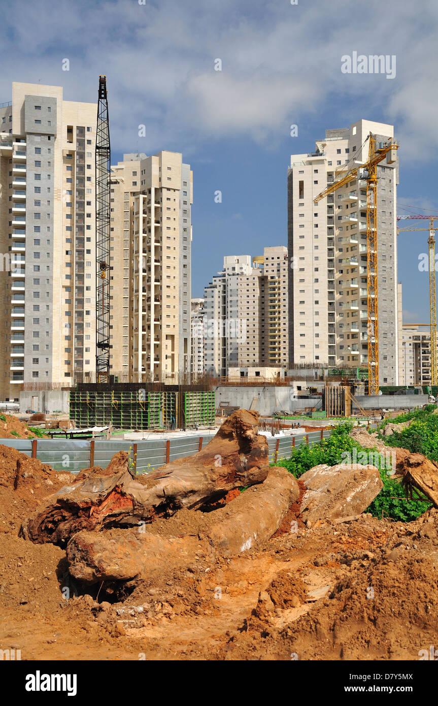 Construction site of a new residential area Stock Photo - Alamy