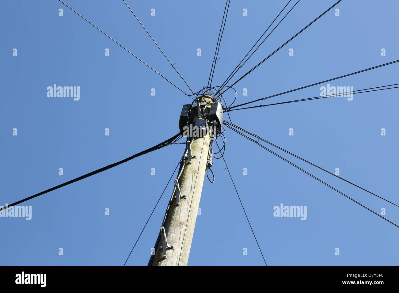 Telephone poles and wires hi-res stock photography and images - Alamy