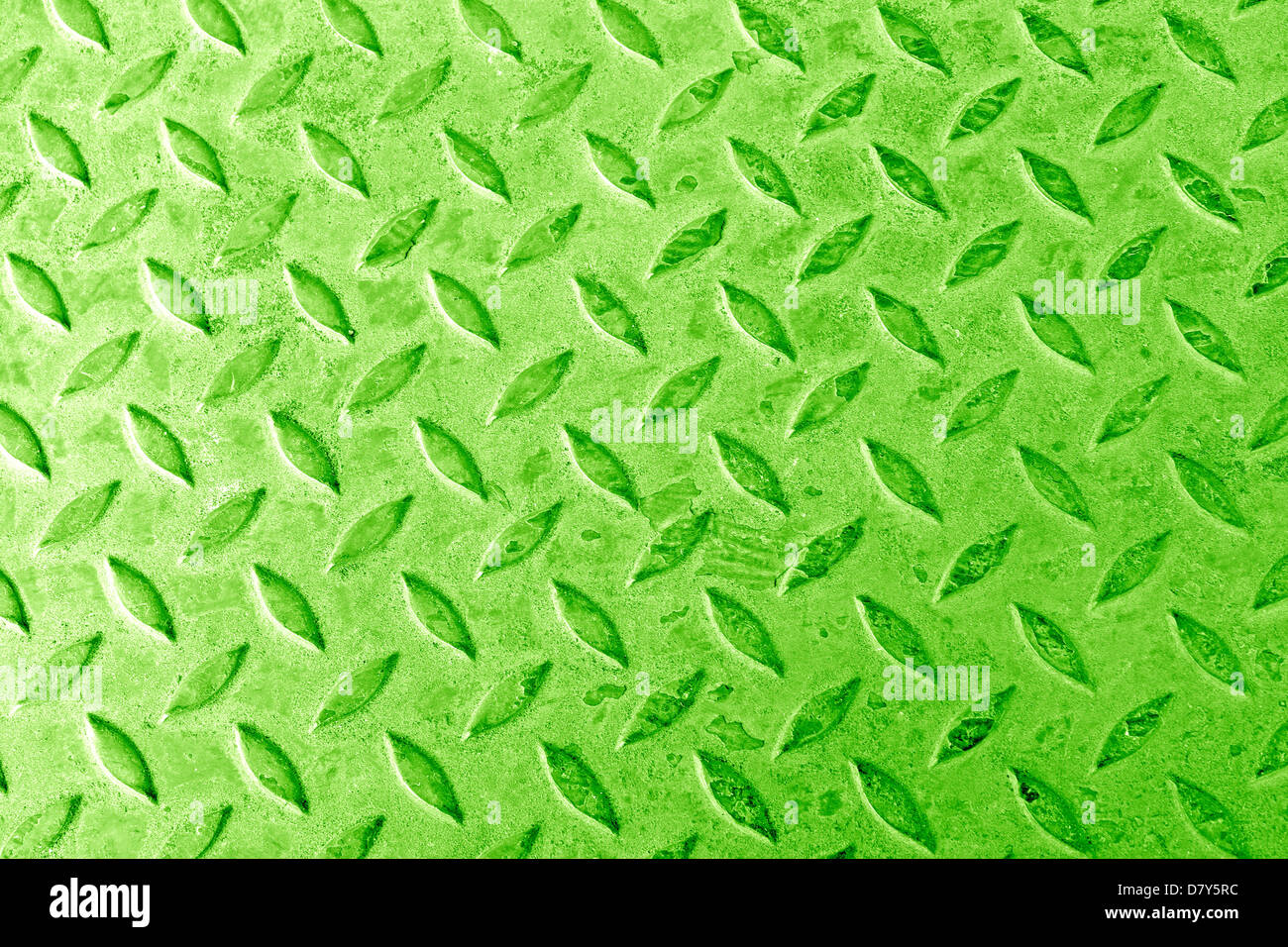 Background of metal diamond plate in green color Stock Photo - Alamy