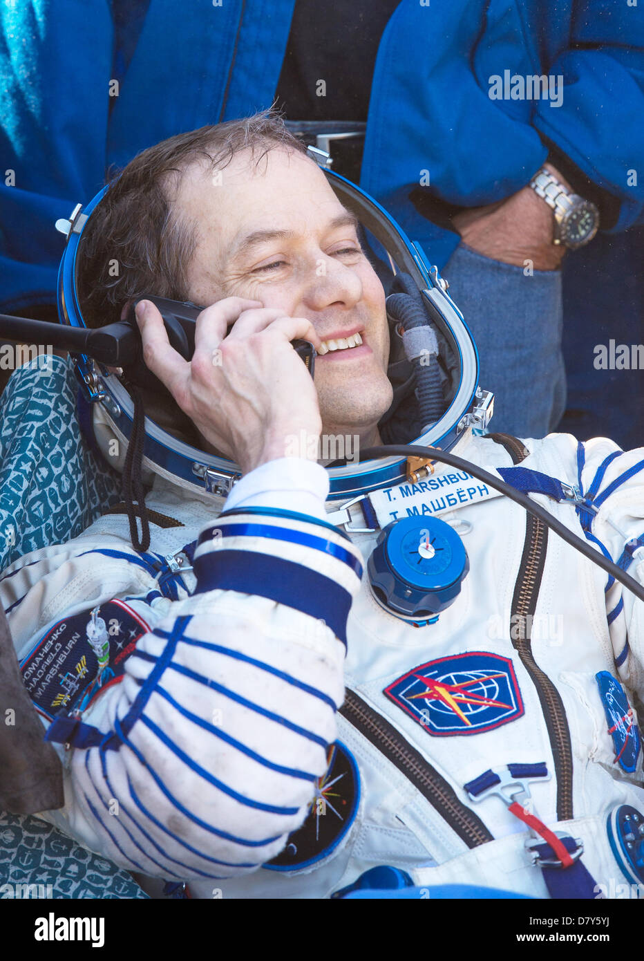 Portrait landed soyuz smiles hi-res stock photography and images - Alamy