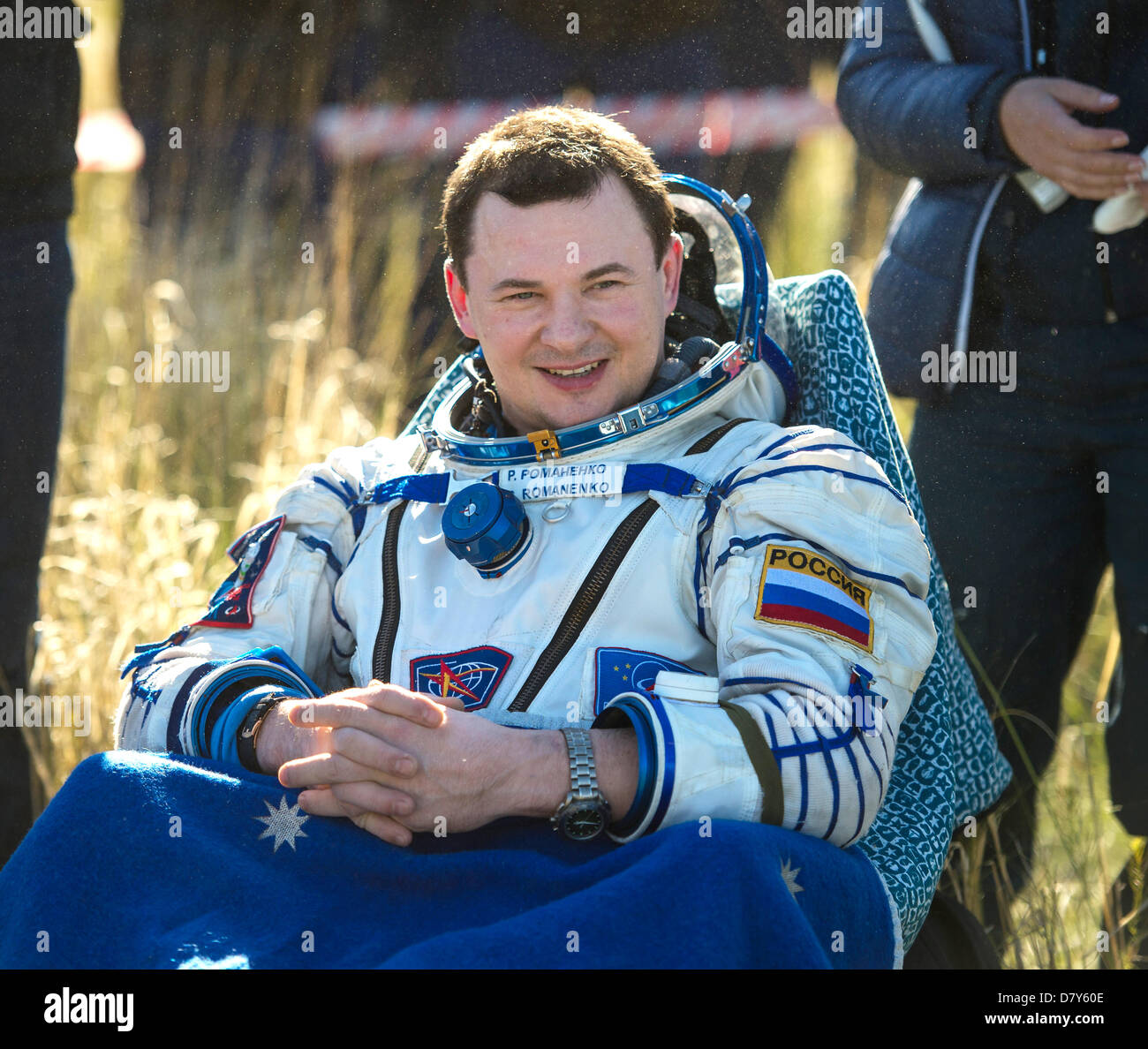 Expedition 35 Flight Engineer and Russian cosmonaut Roman Romanenko ...
