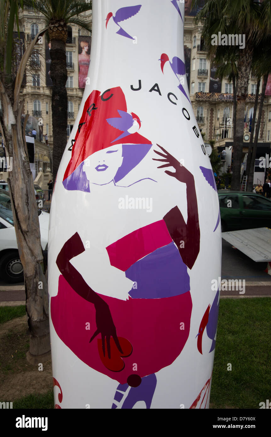CANNES, FRANCE. MAY 14th 2013. gigantic special edition Coca light ...