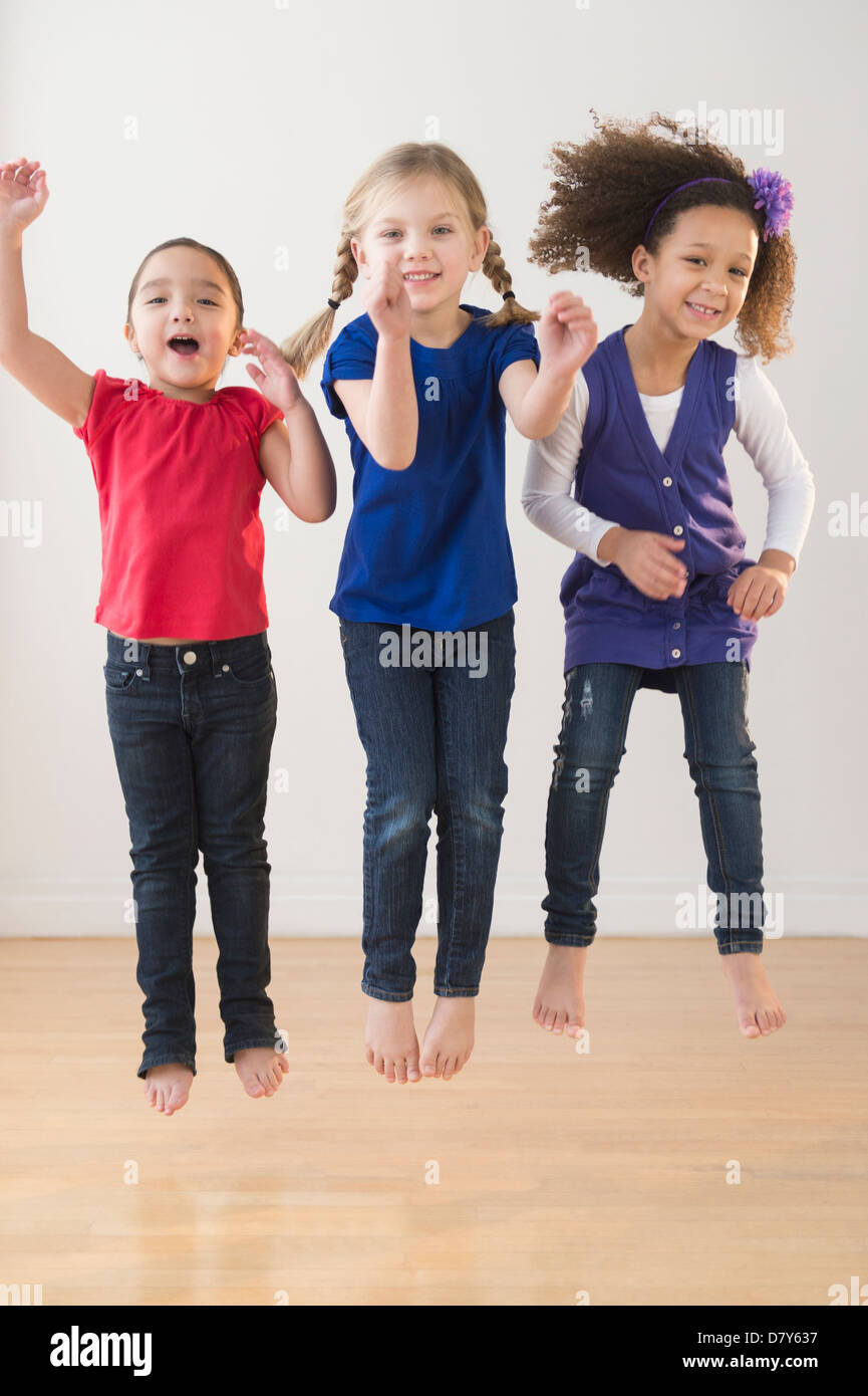 Jumping joy girl in hi-res stock photography and images - Alamy