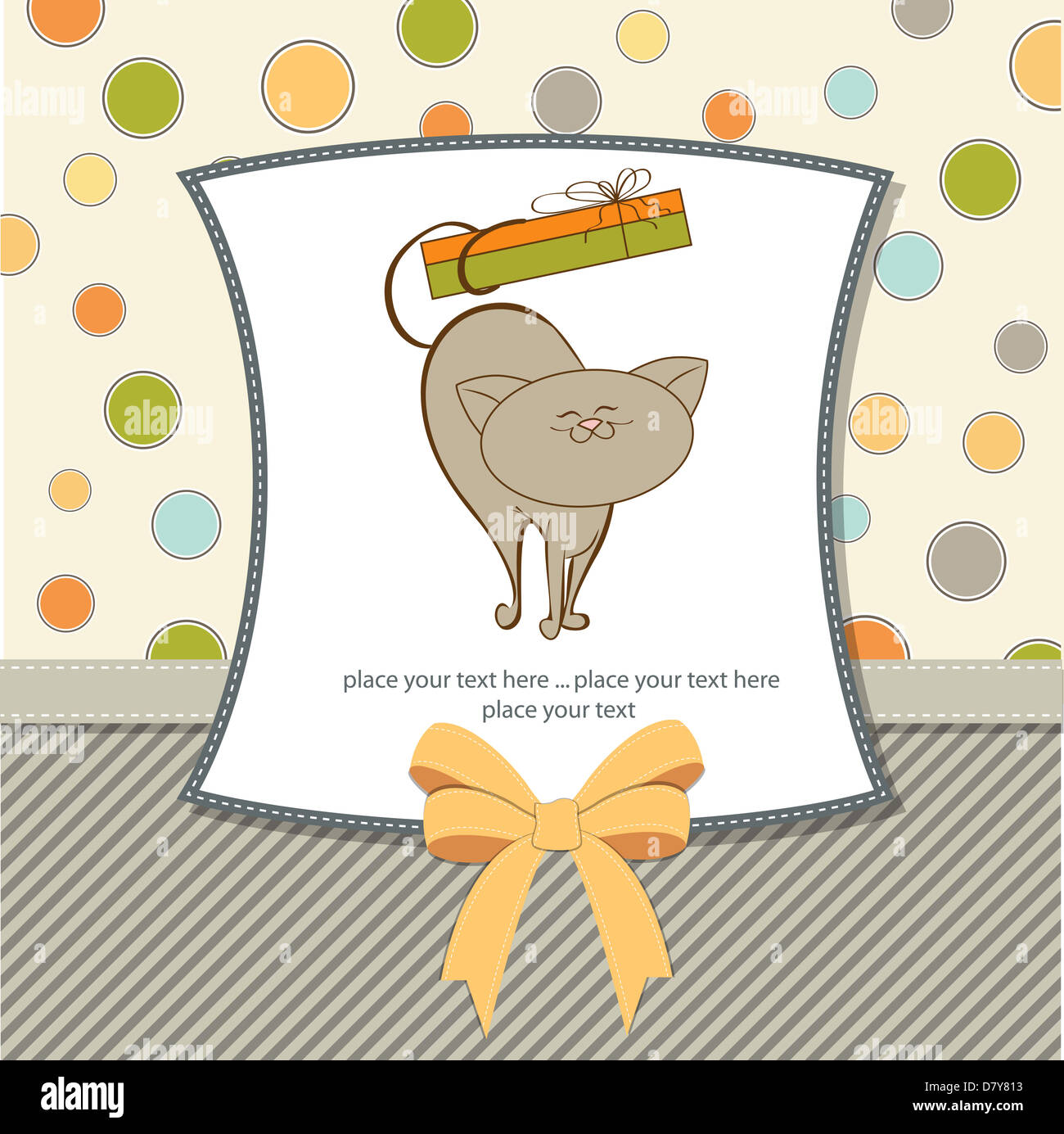 special gift card with cat Stock Photo - Alamy