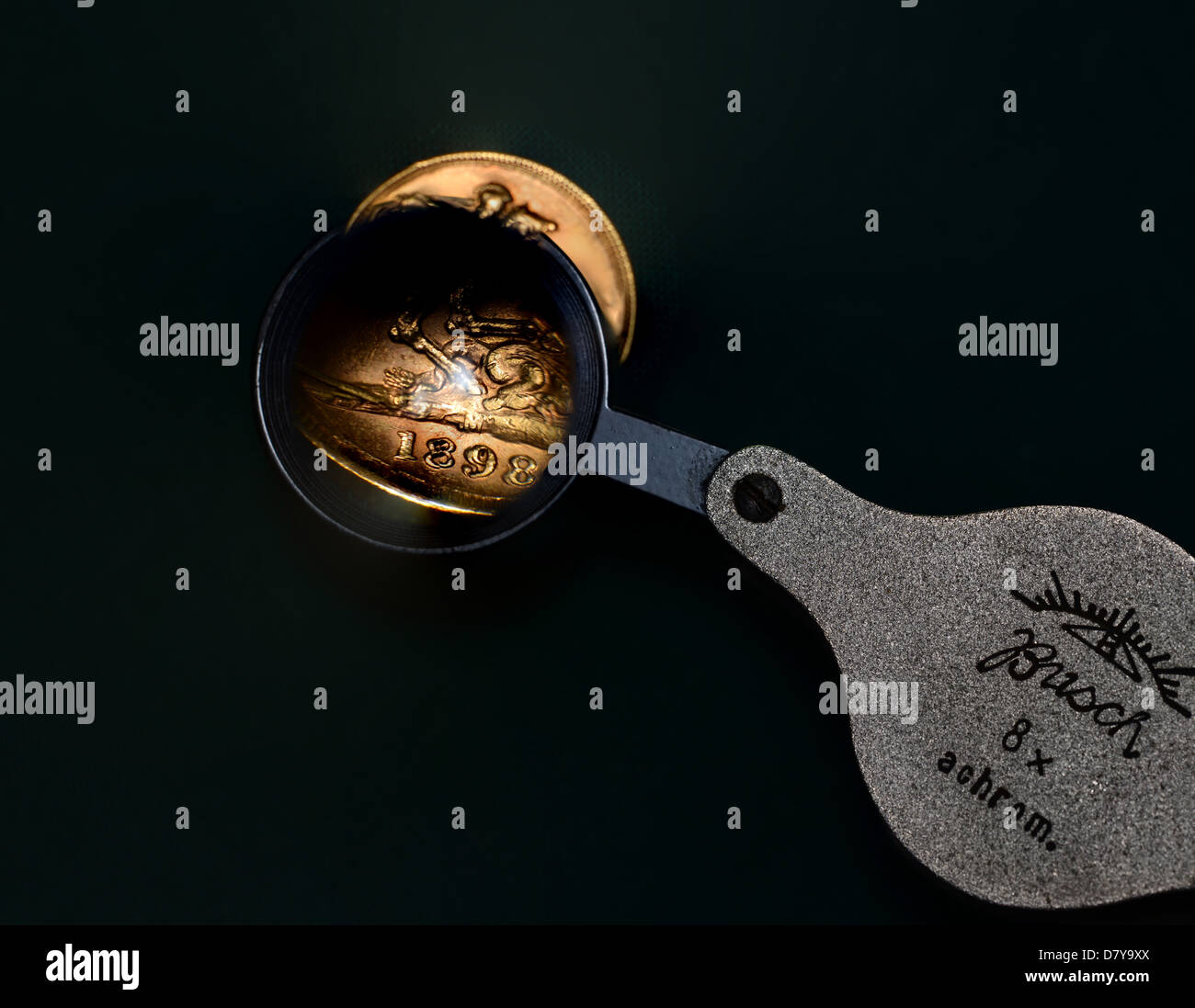 Magnifying lens or loupe Stock Photo - Alamy