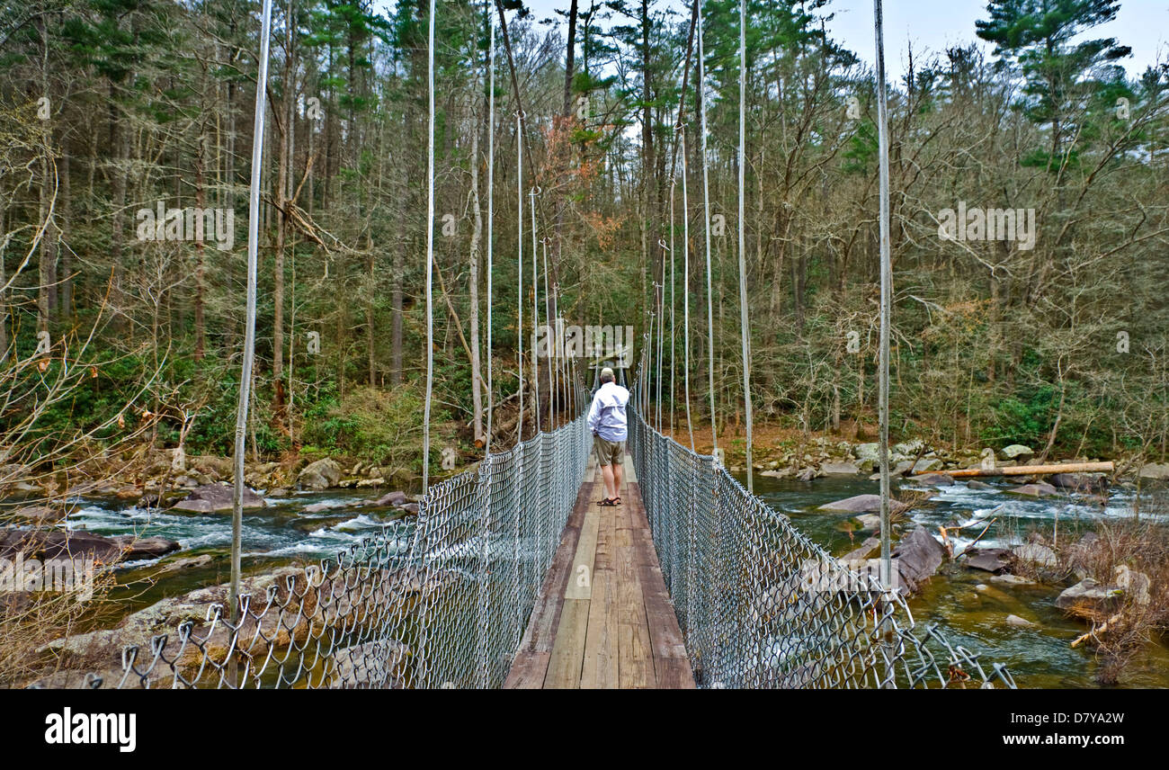 Swinging bridge hi-res stock photography and images - Alamy