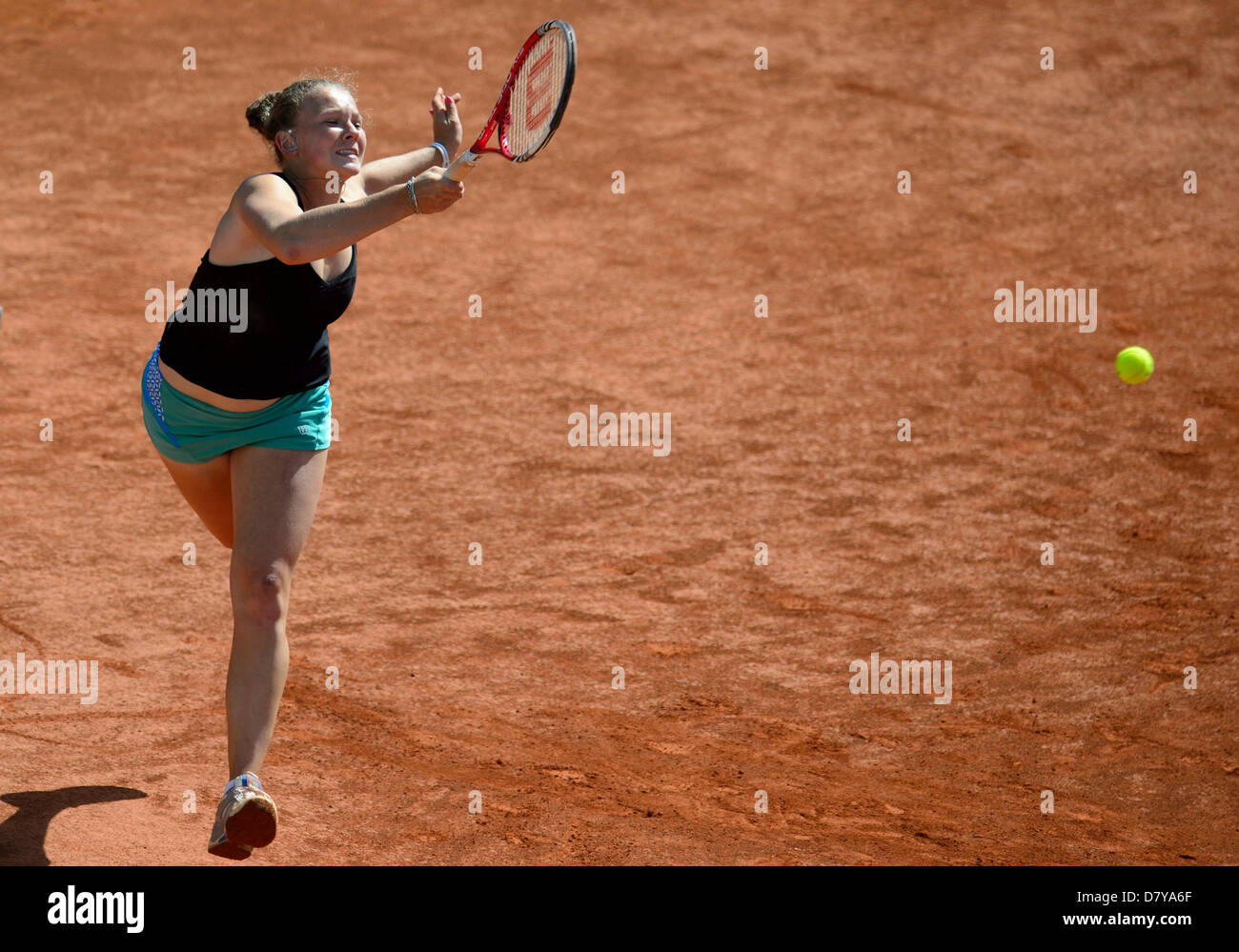 Katerina Siniakova of Czech Republic is seen during the match against ...