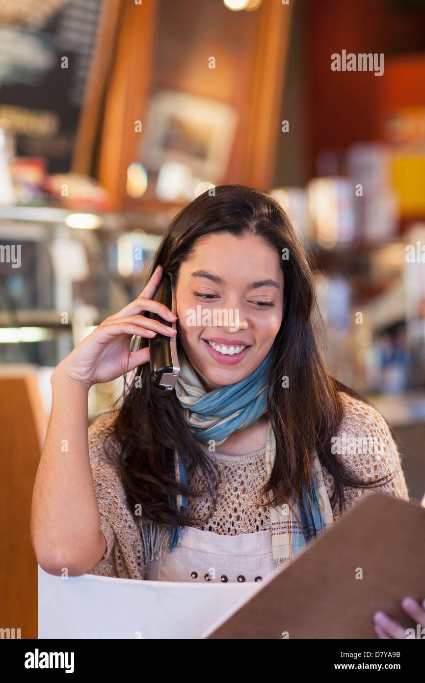 Working in coffee shop hi-res stock photography and images - Alamy