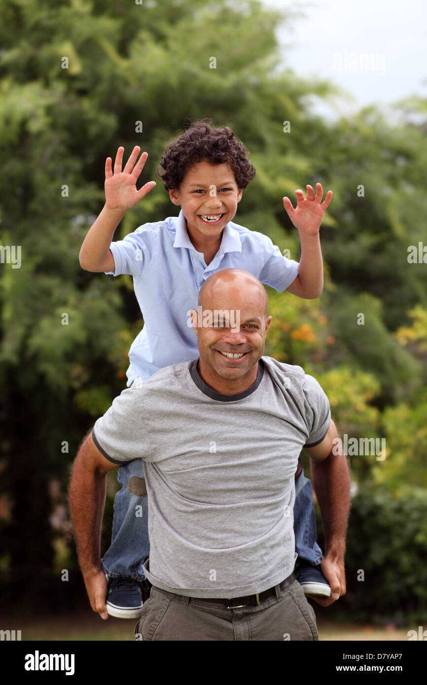 African father playing hi-res stock photography and images - Alamy