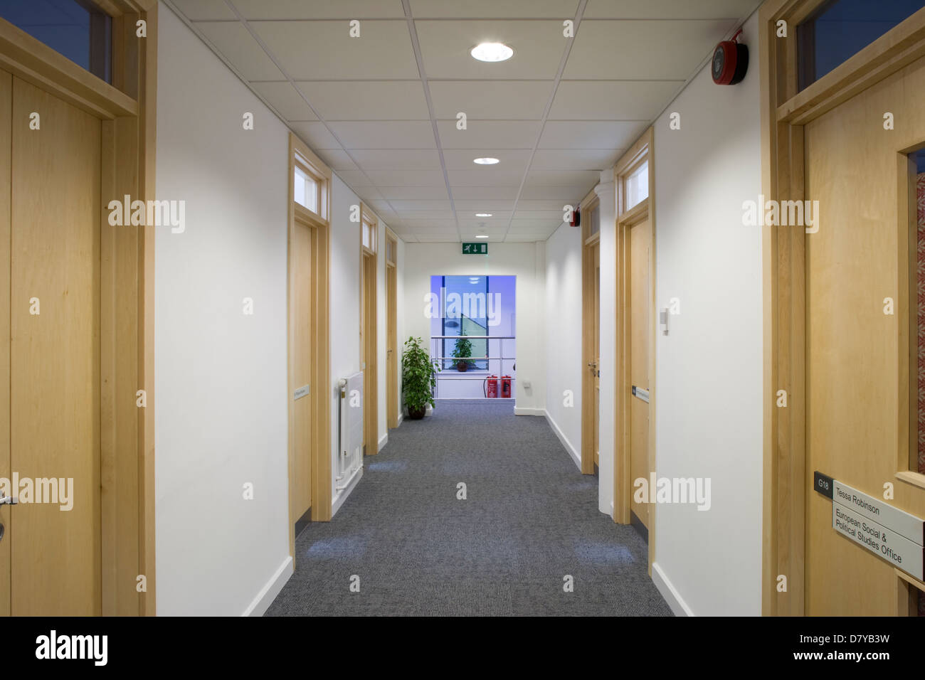 Architecture college contemporary corridor design education interior modern school hi-res stock ...