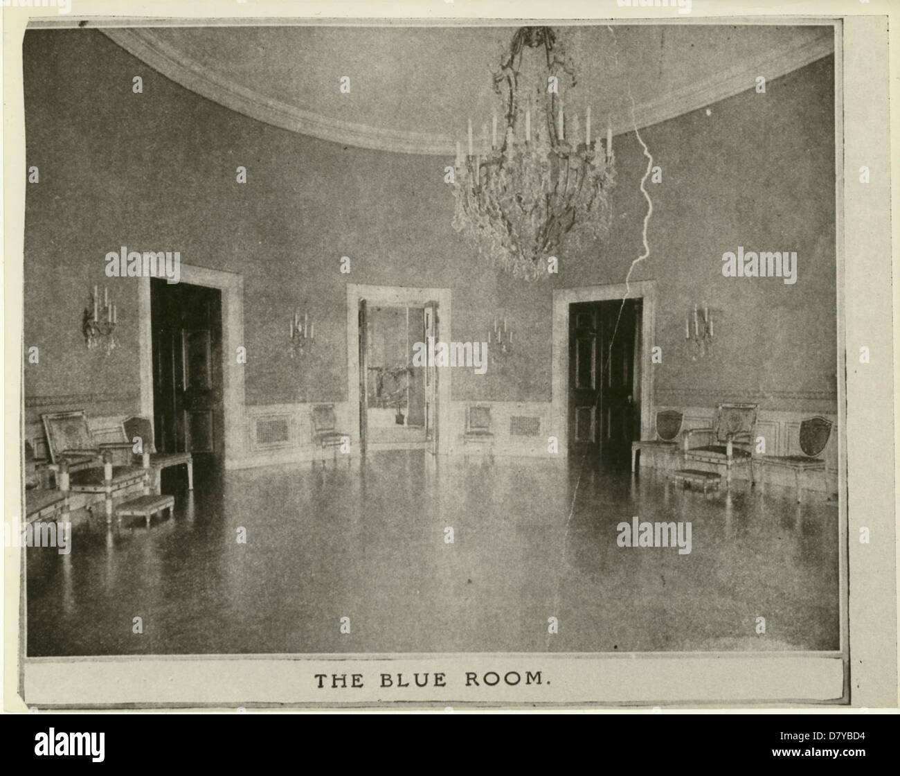 The Blue Room, located in the White House, is traditionally used for ...