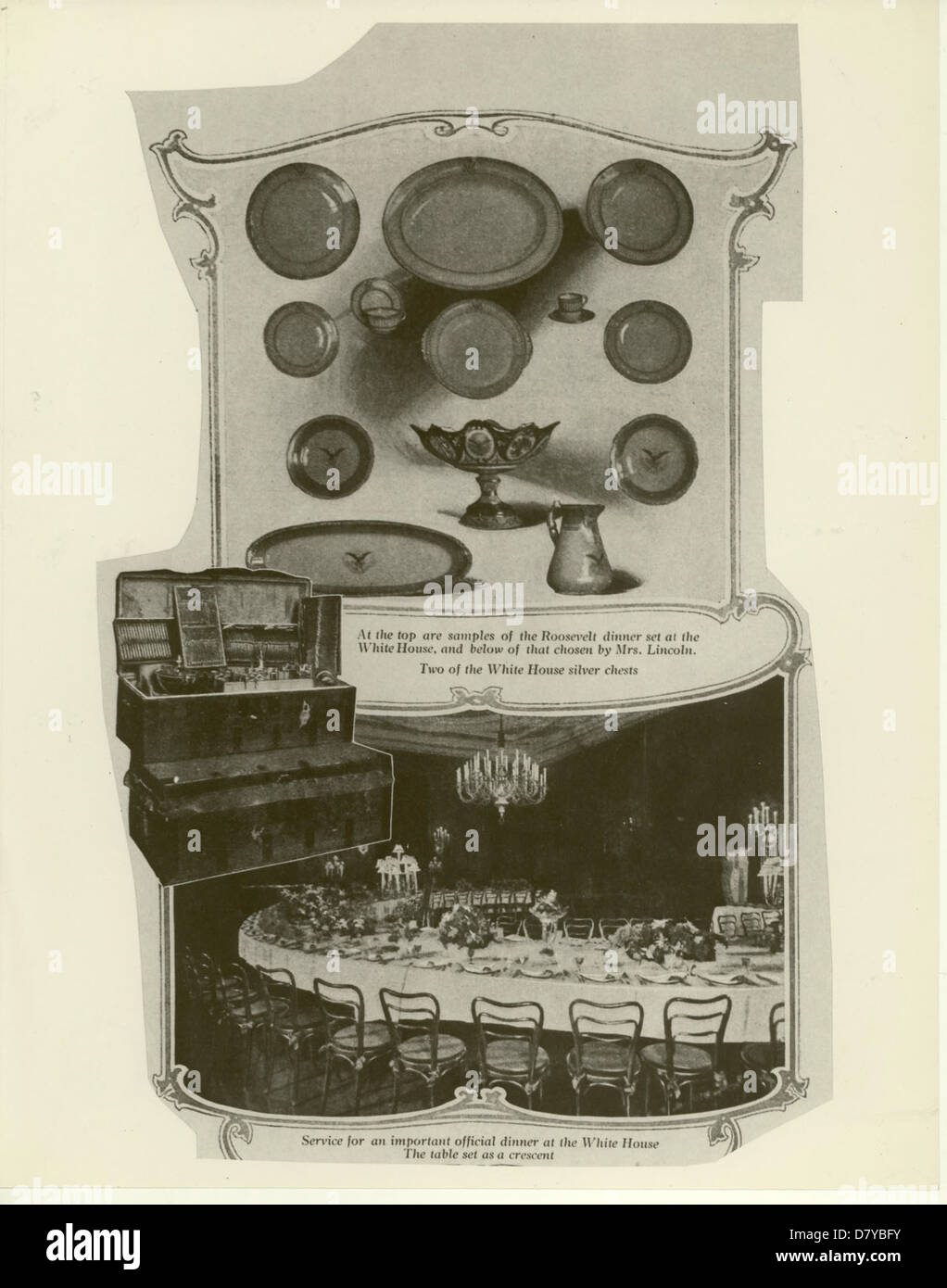 White house state dinner table setting hi-res stock photography and ...