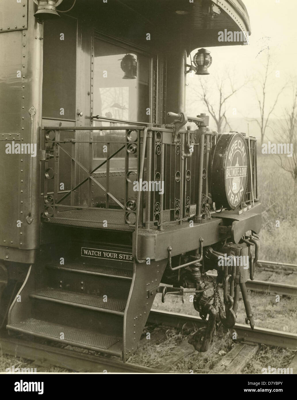 A special train tour designed for President Wilson, showcasing a unique ...