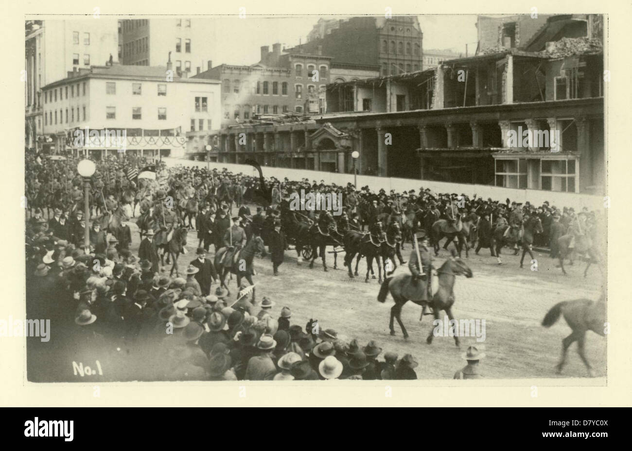 A parade during the Wilson Conference in Paris, showcasing the ...