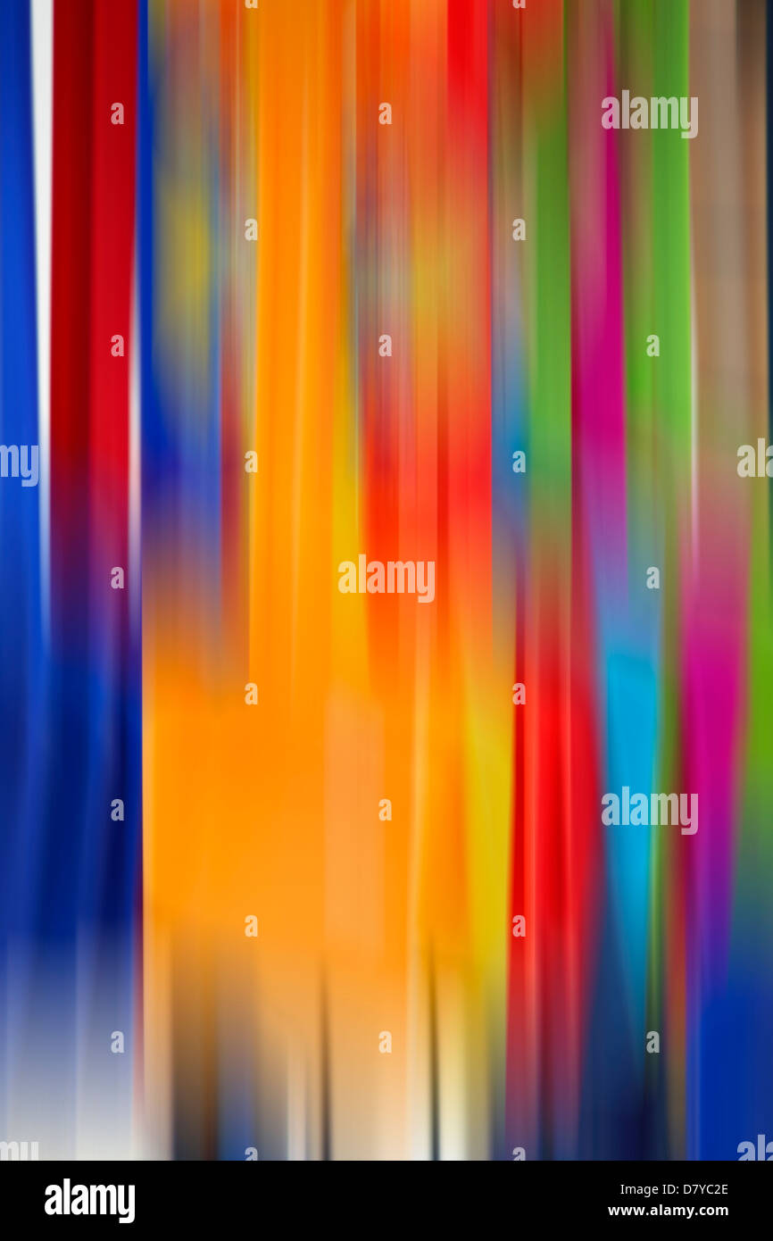 colourful blurred abstract of hanging spades - abstract colour ...