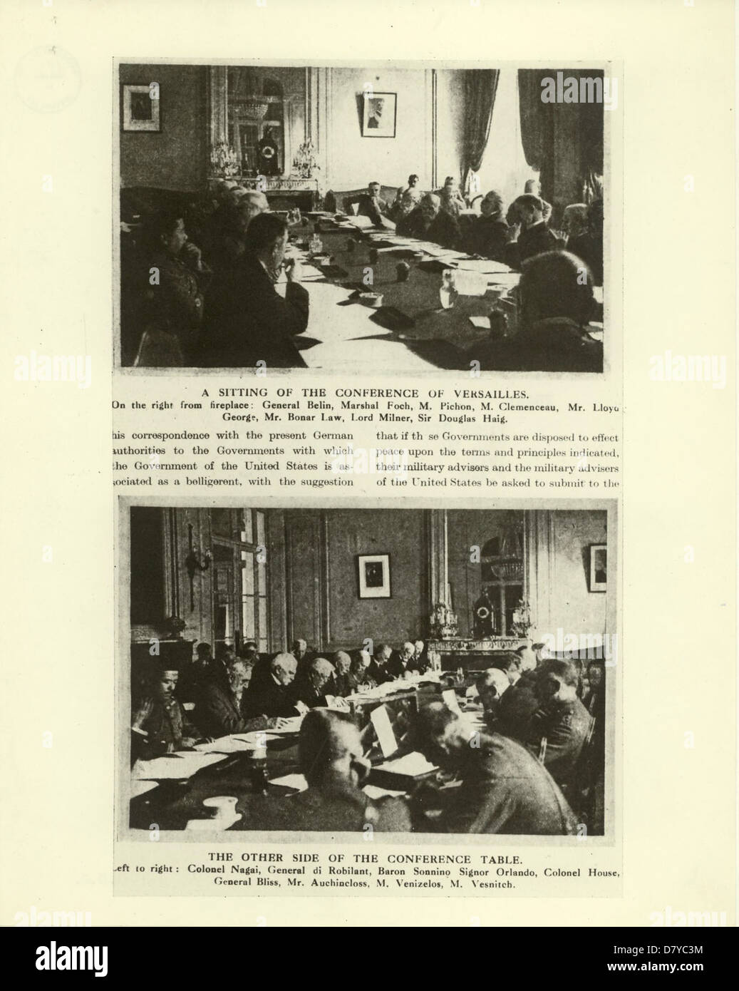Treaty of versailles peace table hi-res stock photography and images ...