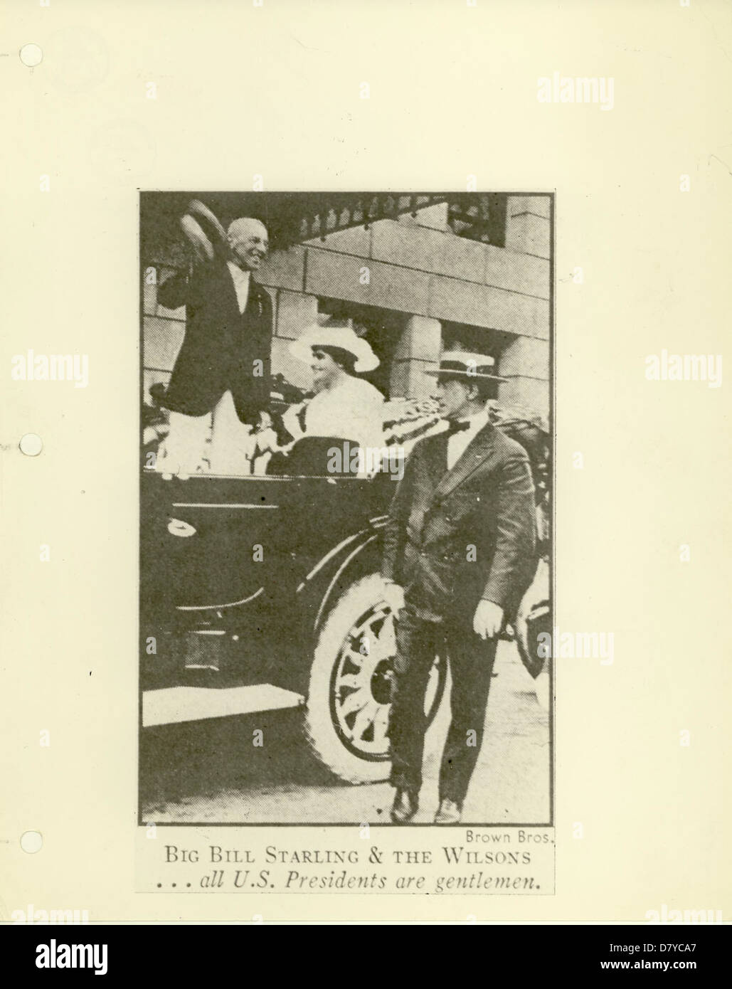 This image features Big Bill Starling with the Wilson family, including ...