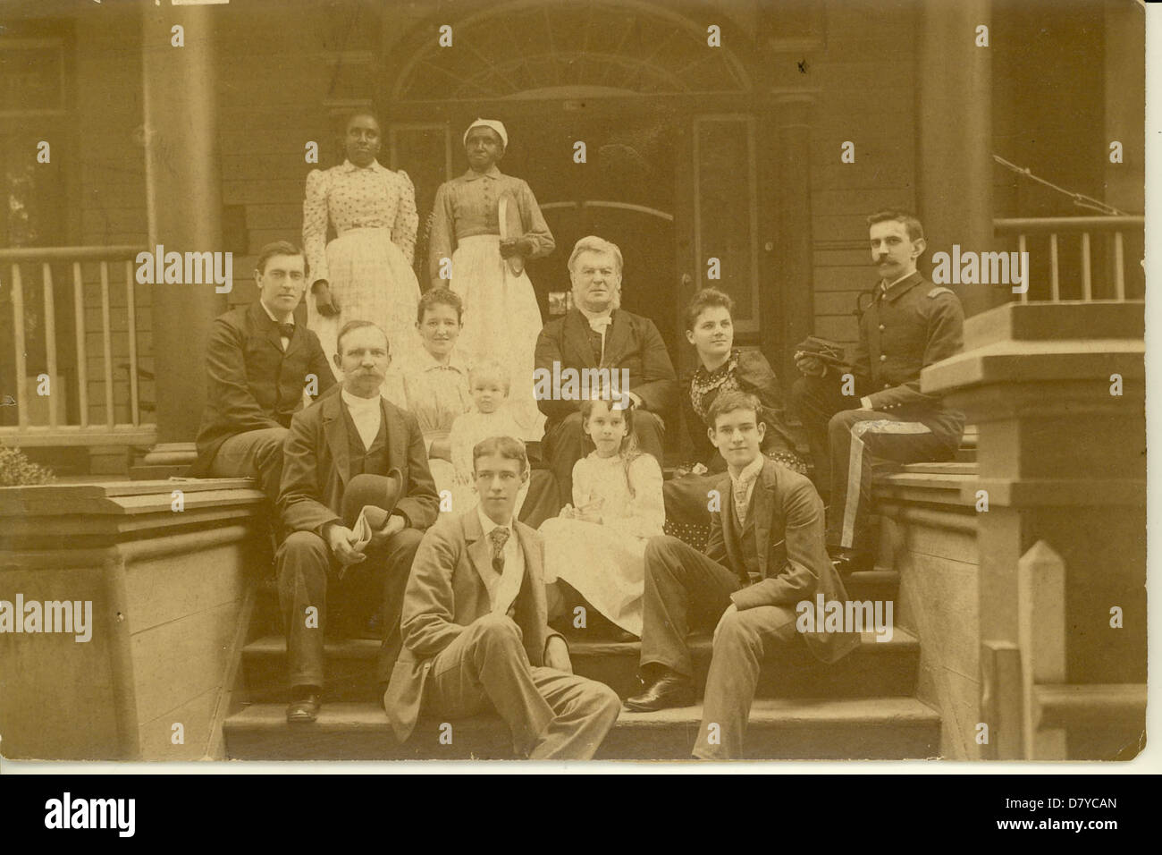 A photograph of the Wilson family, including Joseph Ruggles Wilson and ...