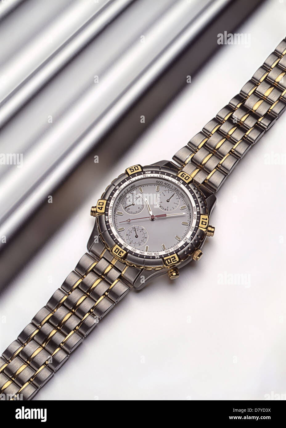 Watch on white background Stock Photo - Alamy