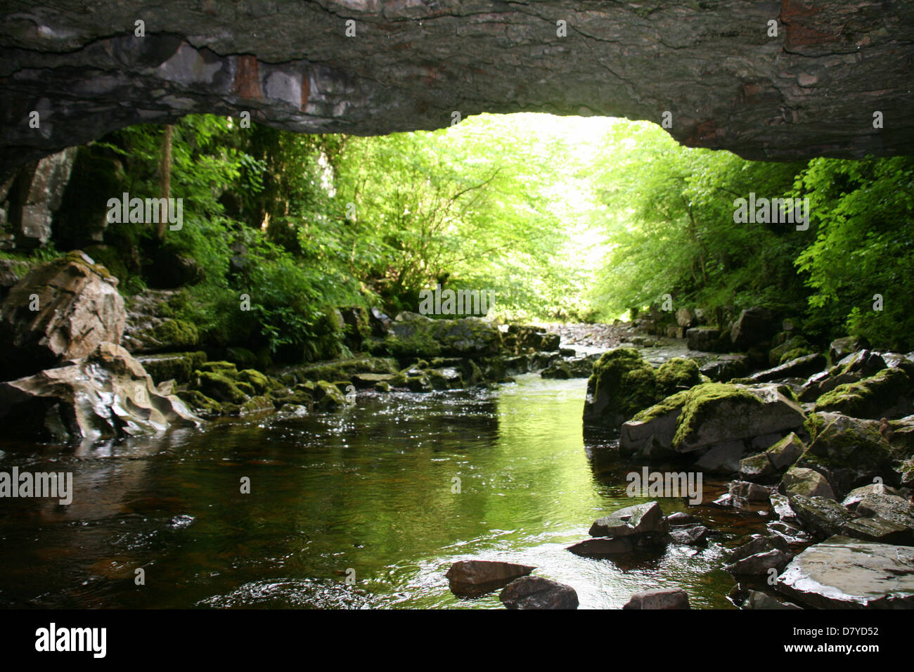Entrance to Ystradfellte Caves,Brecon Beacons, Powys, Wales Stock Photo ...