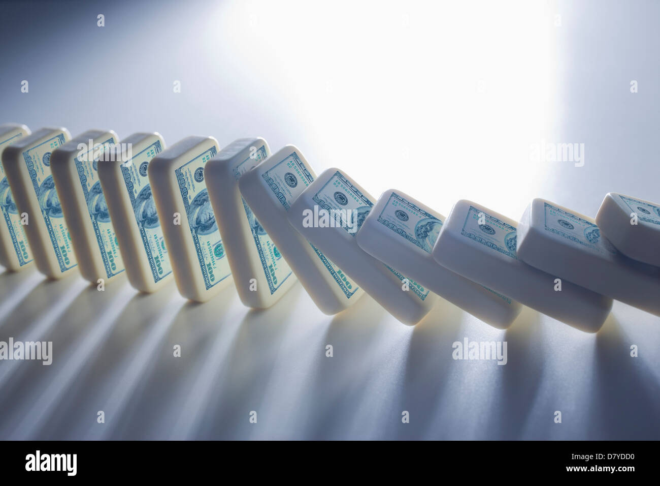 Close up of falling stacks of dollar bills Stock Photo - Alamy