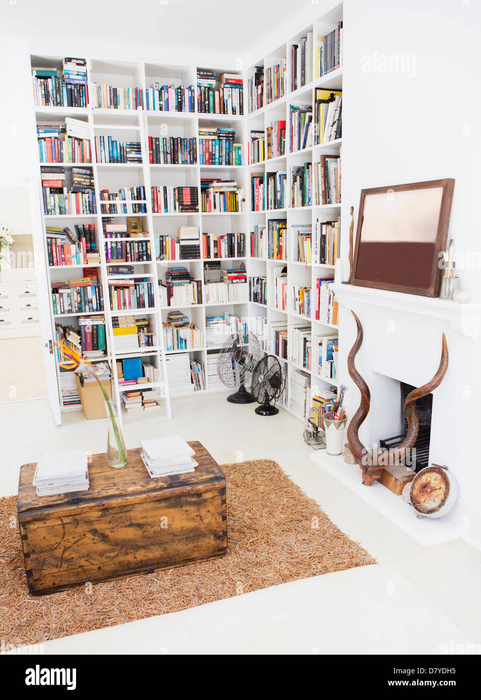 Study fireplace hi-res stock photography and images - Alamy