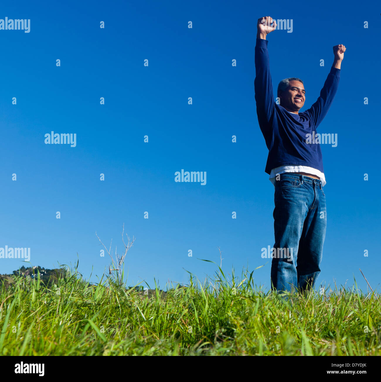 Cheering man hi-res stock photography and images - Alamy