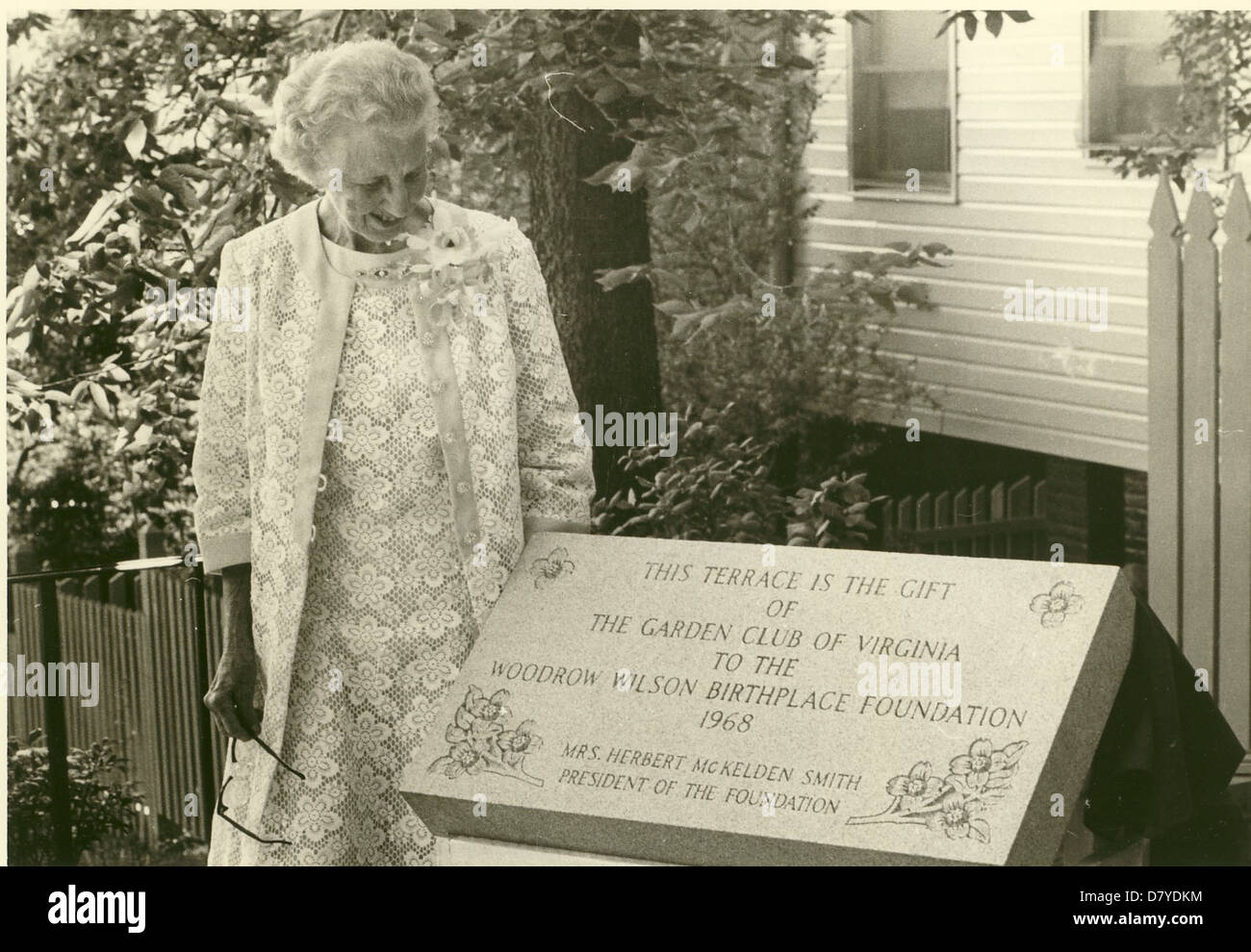 Garden Terrace Dedication Stock Photo - Alamy