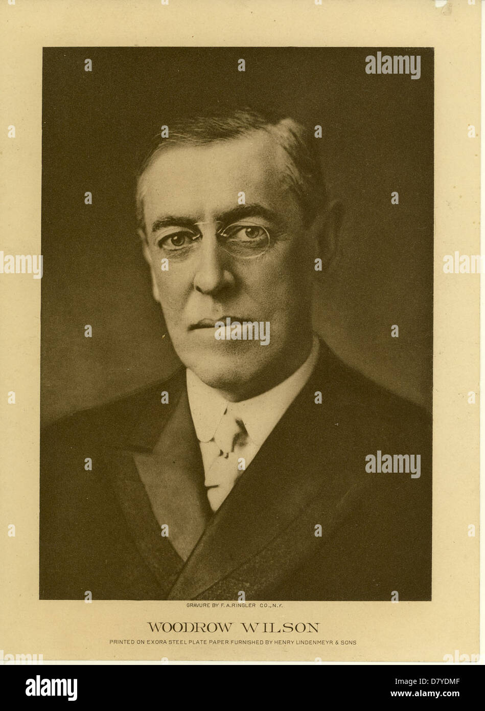 A portrait of Governor Wilson of New Jersey, capturing a moment from ...