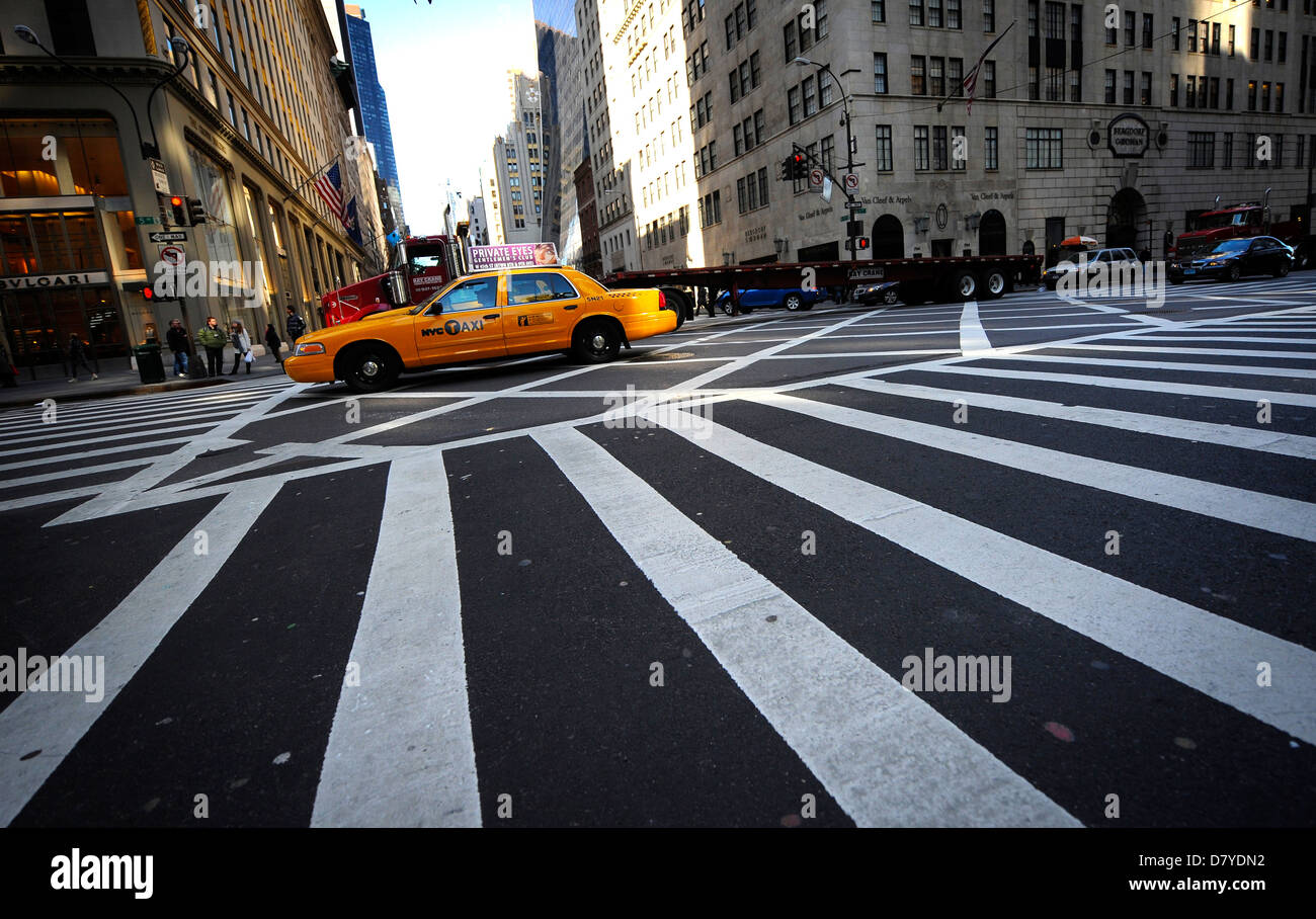 Taxi at zebra crossing hi-res stock photography and images - Alamy