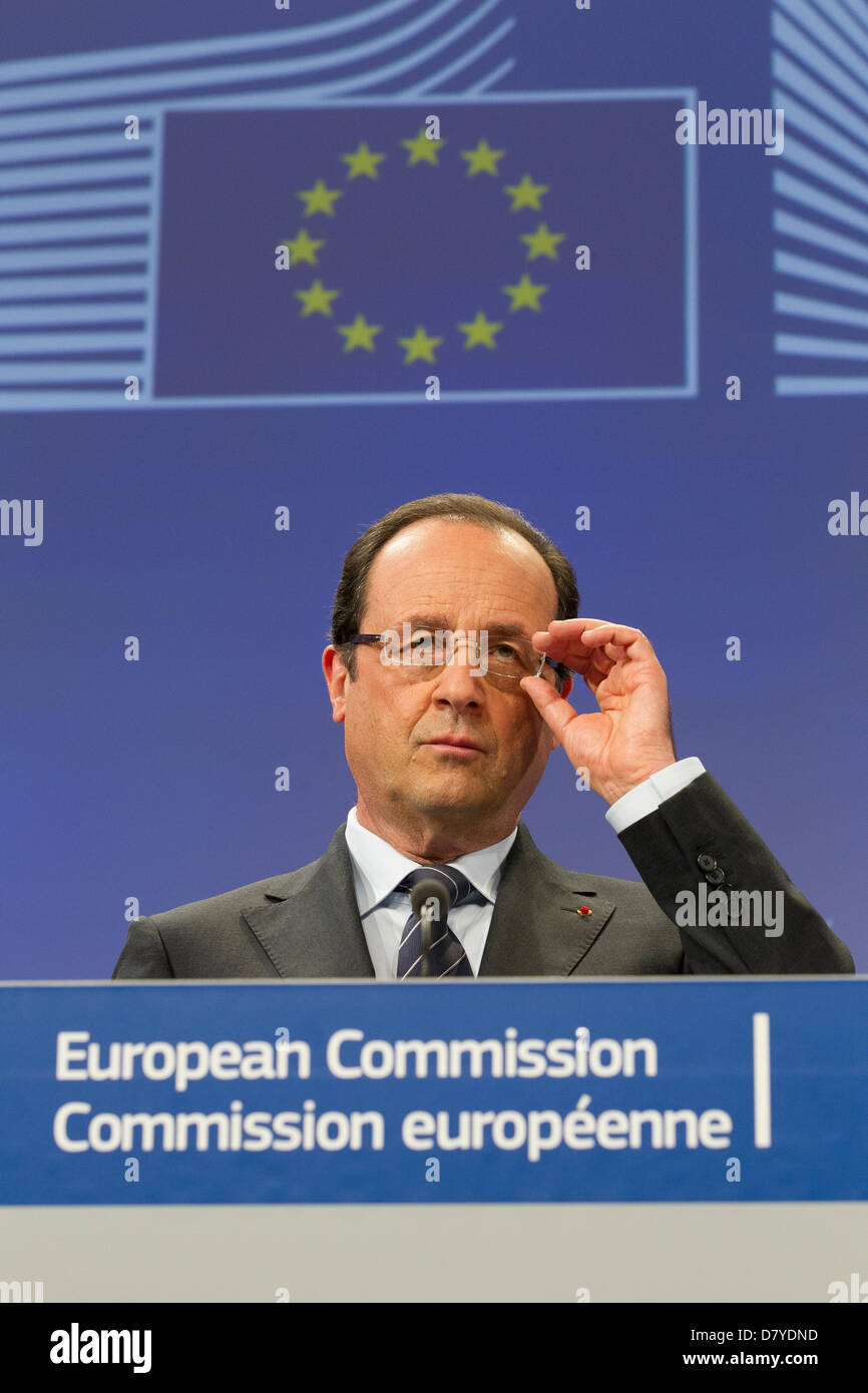 French President Francois Hollande speaking EU Stock Photo - Alamy