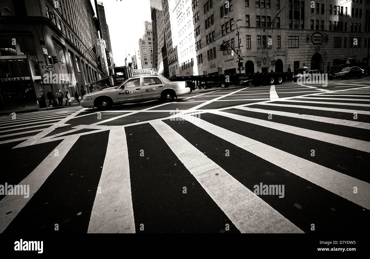Taxi at zebra crossing hi-res stock photography and images - Alamy