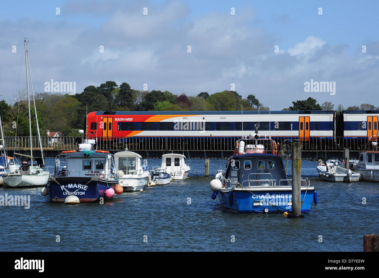 Lymington harbour train station hi-res stock photography and images - Alamy