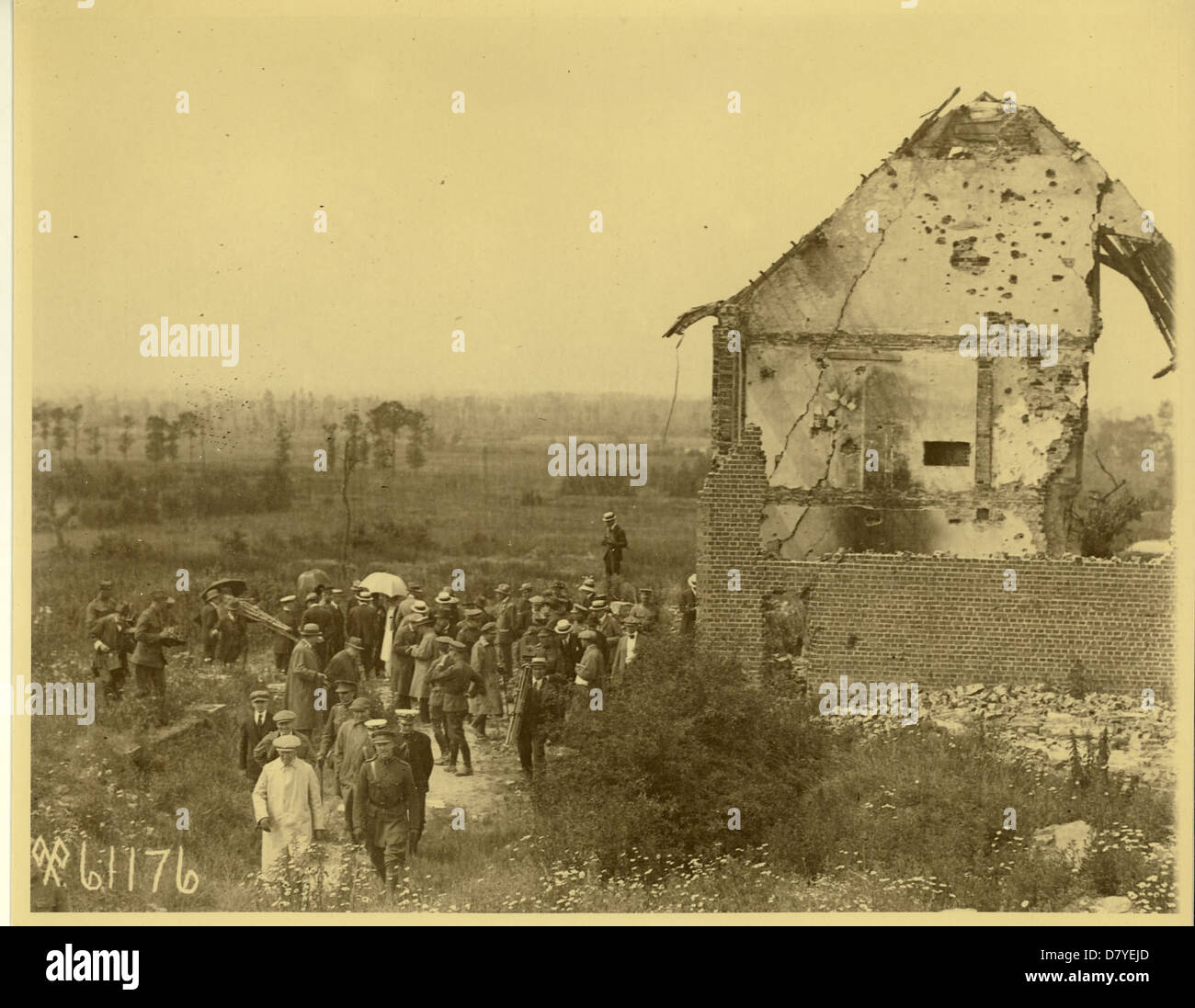 A historical photograph of President Wilson during World War I, taken ...